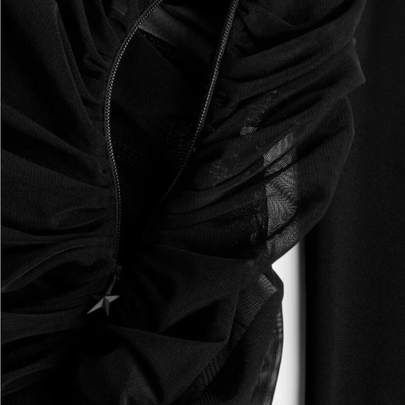 Mugler | Dresses | Mugler X Hm Knotdetail Oneshoulder Dress Size S New ...